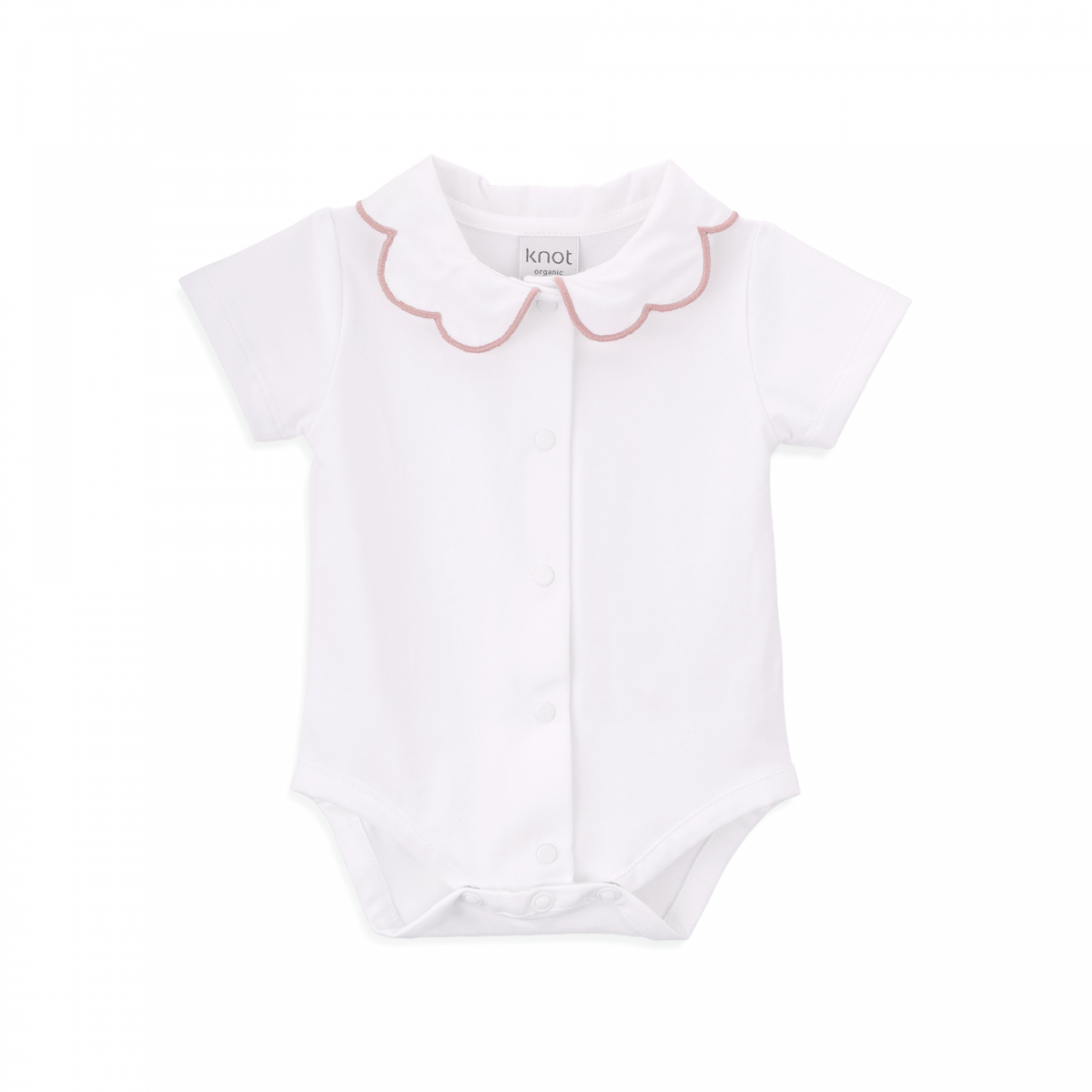 Bianca Body for baby girls in organic cotton - BO02NH3601019 | Knot